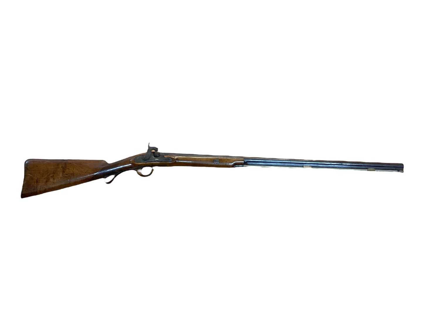 Lot 1013 - 19th century percussion sporting gun by