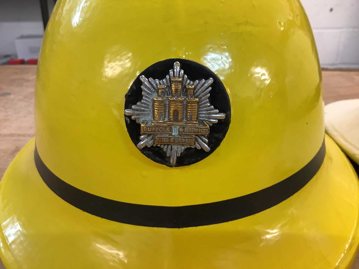 Lot 816 - Group of five Fire Brigade helmets including