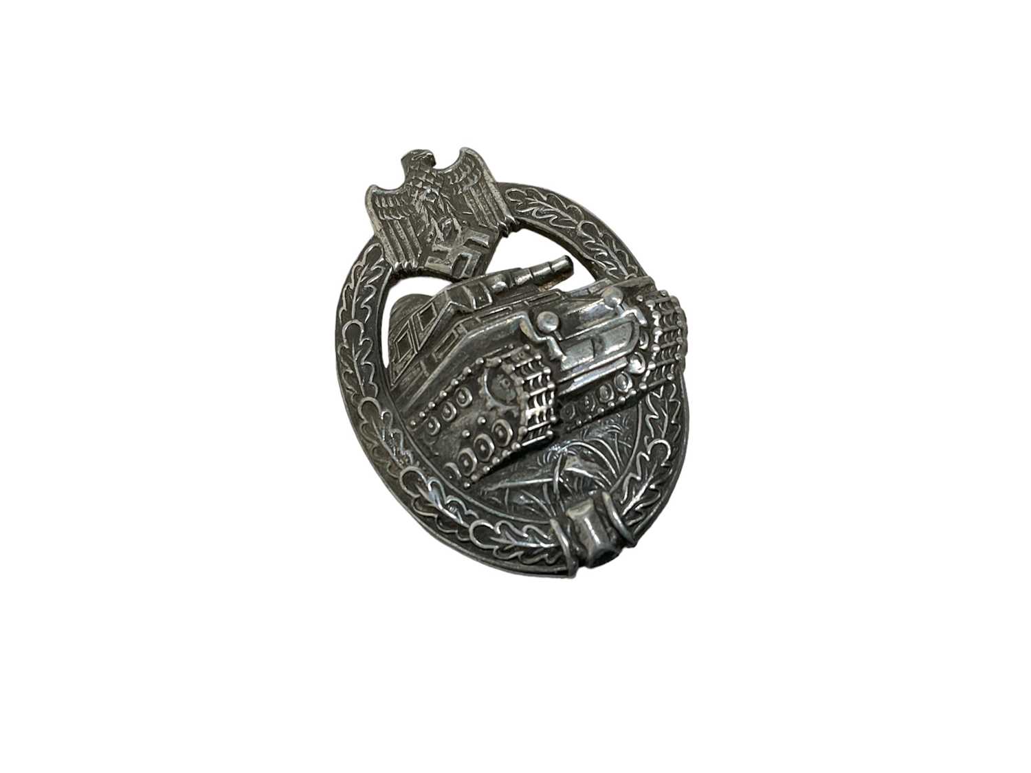 Lot 847 - Nazi Panzer Assault badge in zinc with AS