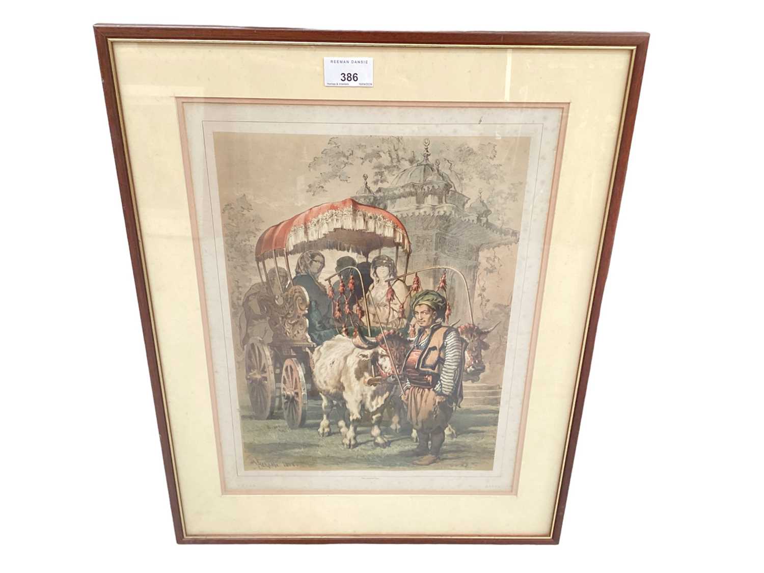 Lot 386 - Group of four French coloured lithographs