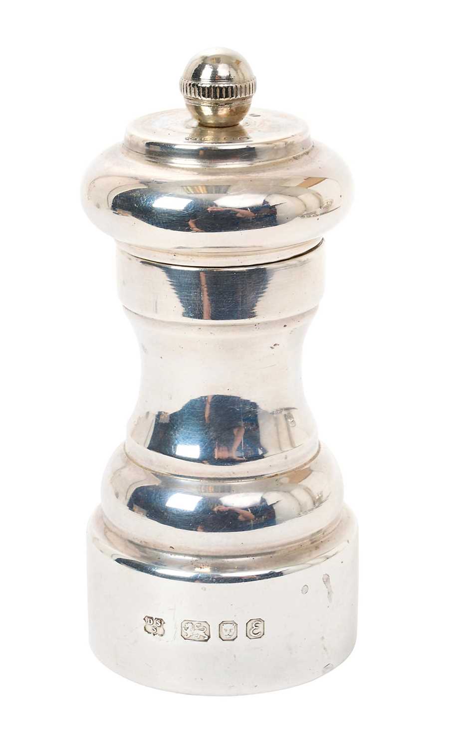 Lot 446 - Contemporary silver pepper mill