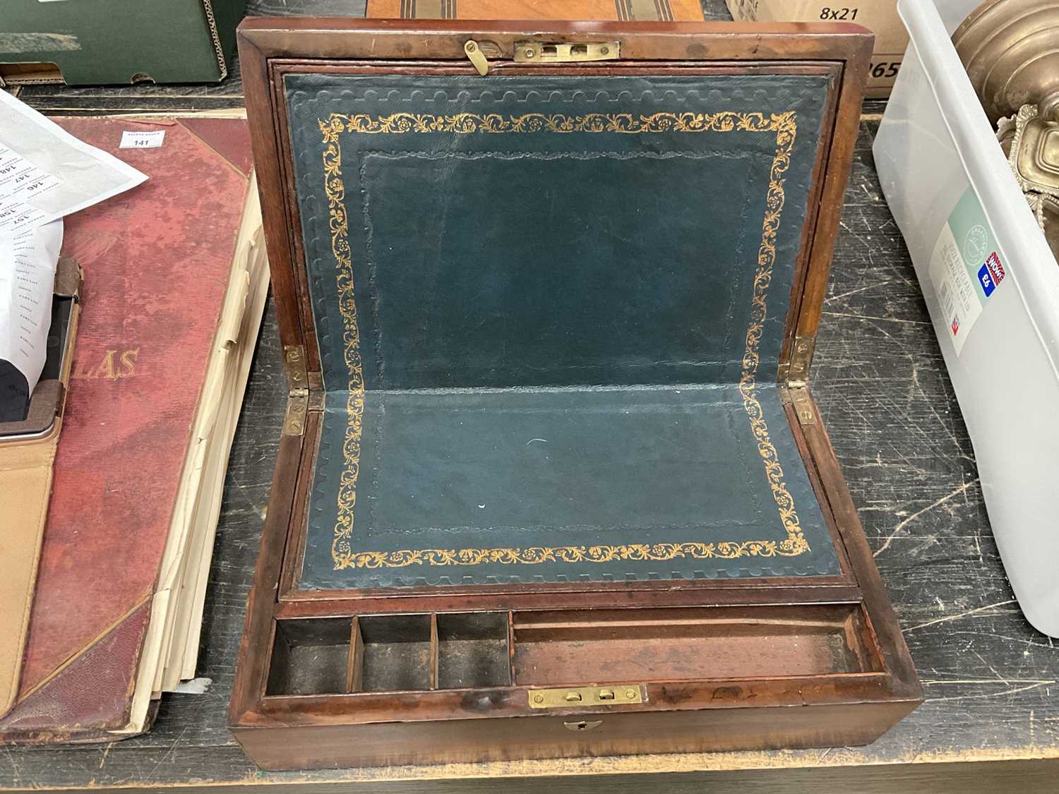 Lot 146 - Three Victorian writing slopes/boxes