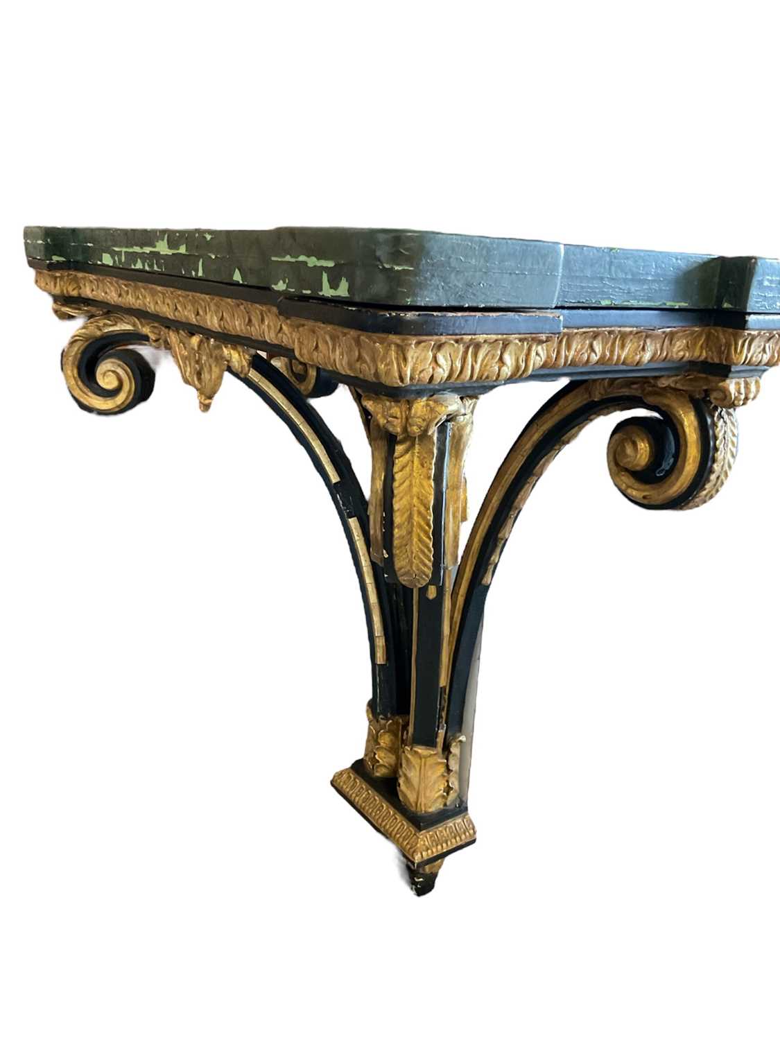 Lot 1439 - 19th century gilt wood pier table with