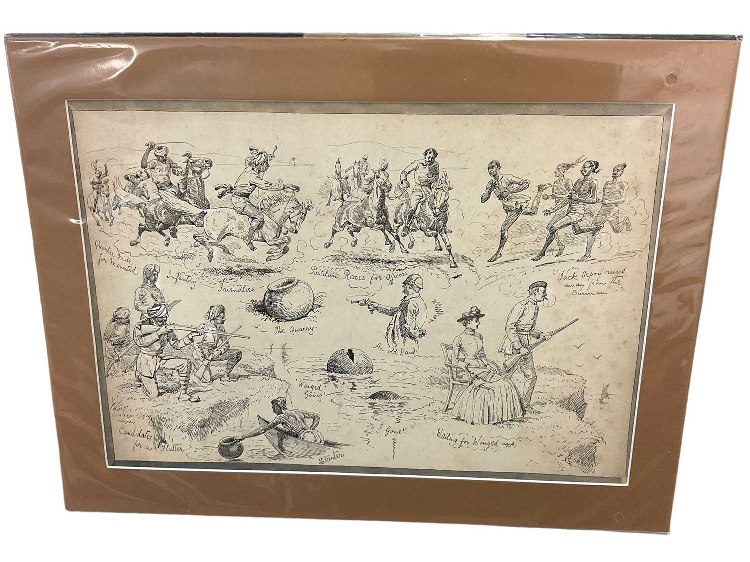 Lot 173 - Alfred Chamtry Courbould (1852-1920) pen and