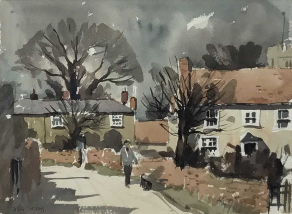 Lot 65 - John Tookey (b. 1947) watercolour, Goldhanger,