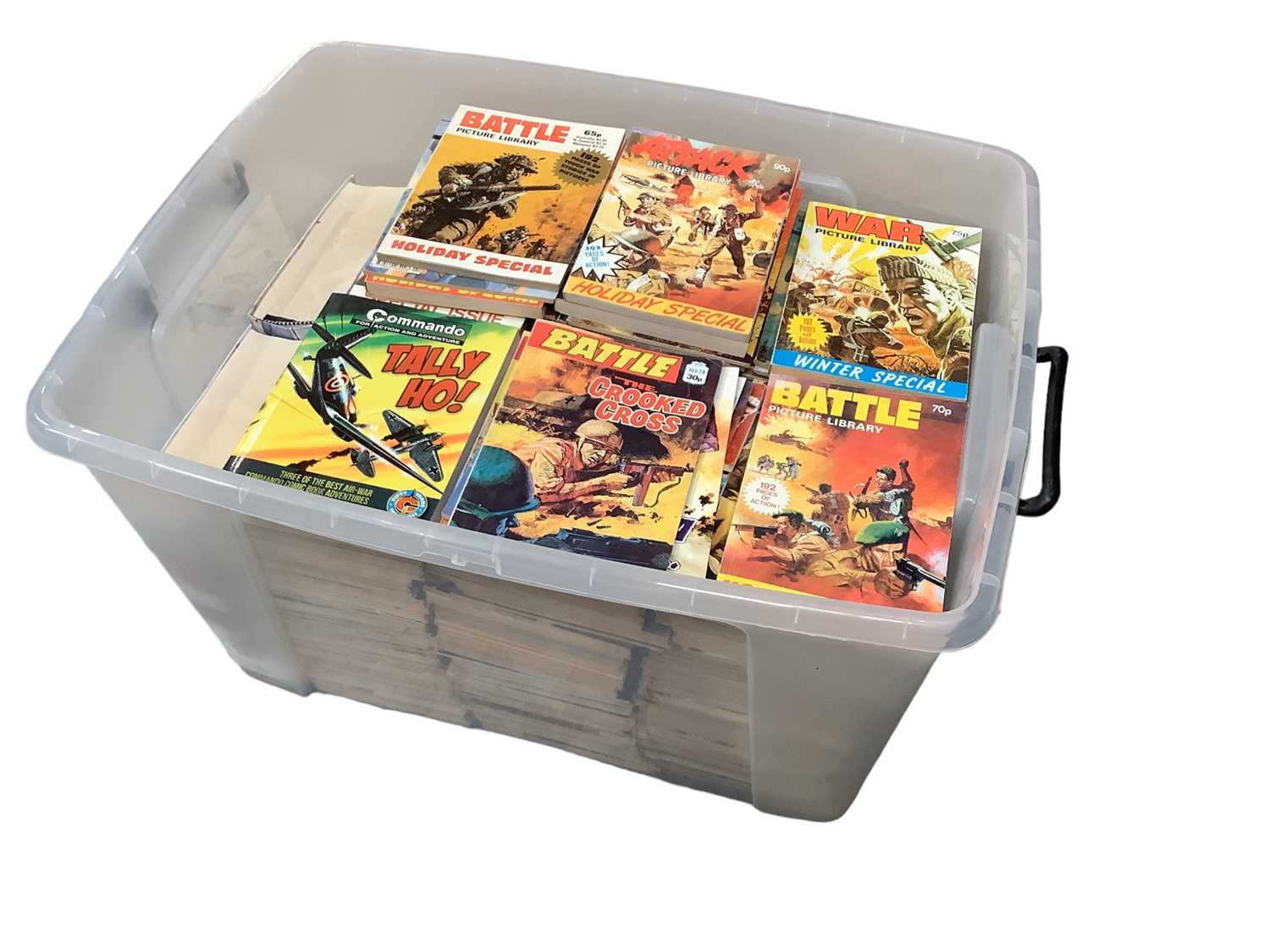 Lot 1413 - Box of military related war and battle
