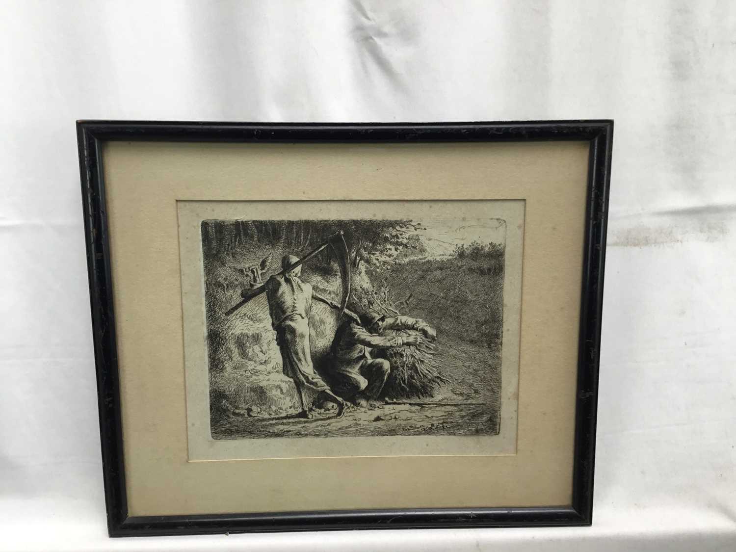 Lot 192 - After Jean Francois Millet etching circa Lot 192 - After Jean Francois Millet etching circa