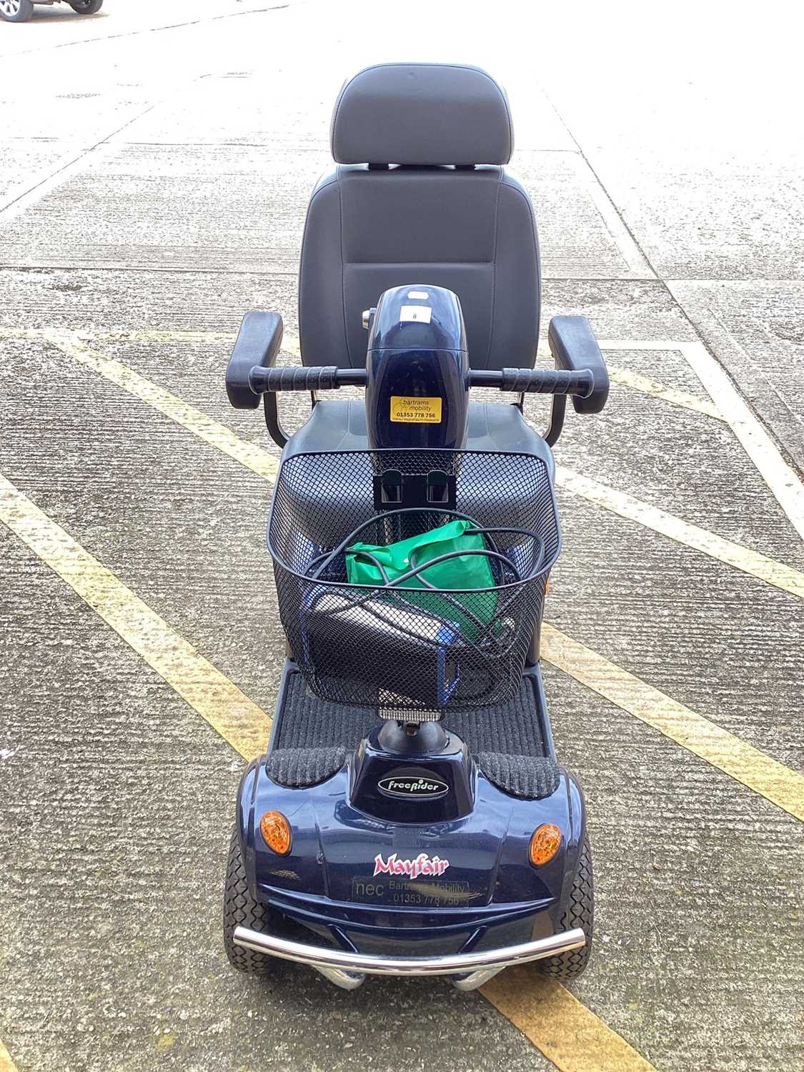 Lot 8 - Freerider Mayfair mobility scooter with key