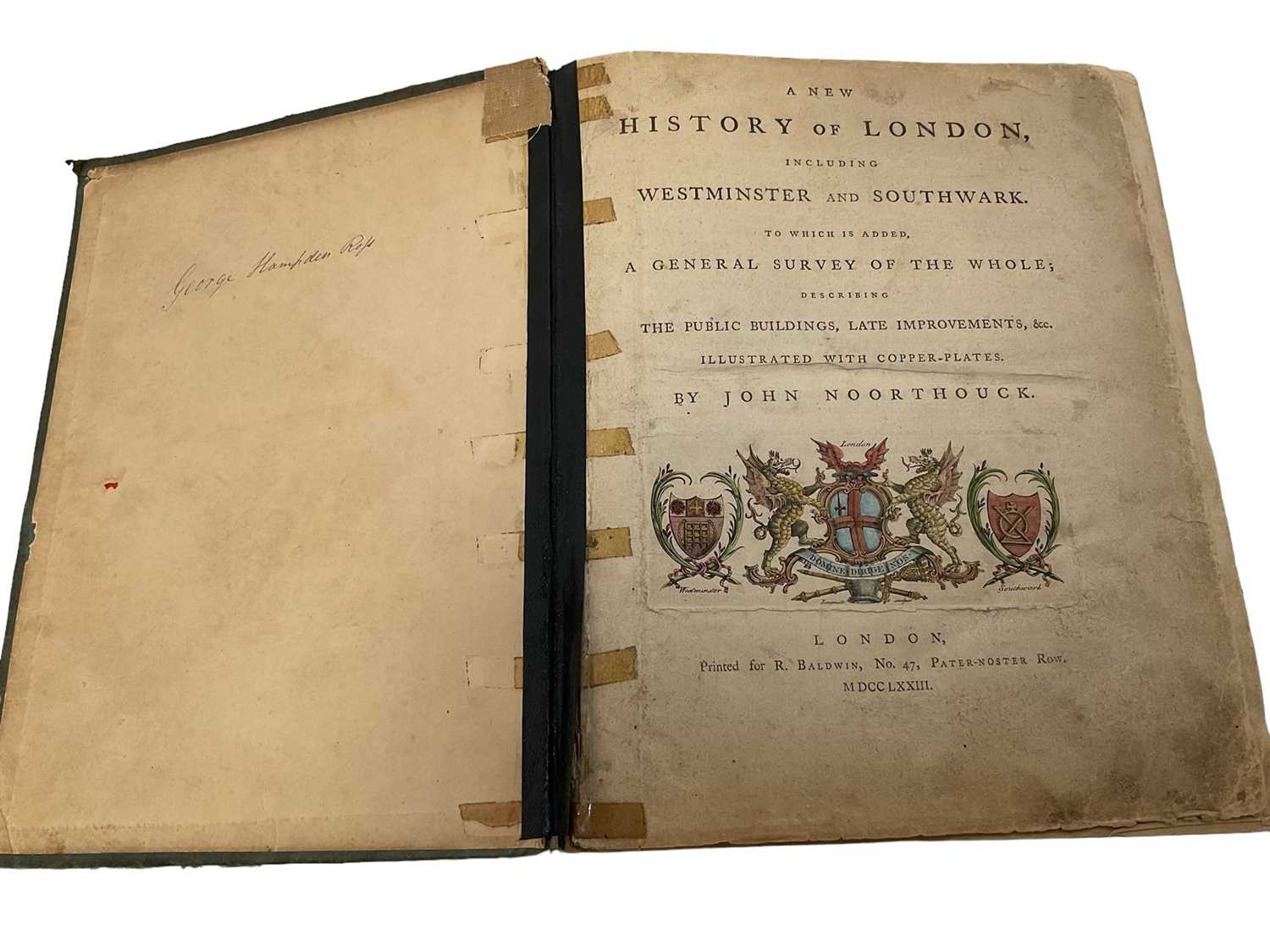 Lot 1714 - John Noorthouck, A New History of London