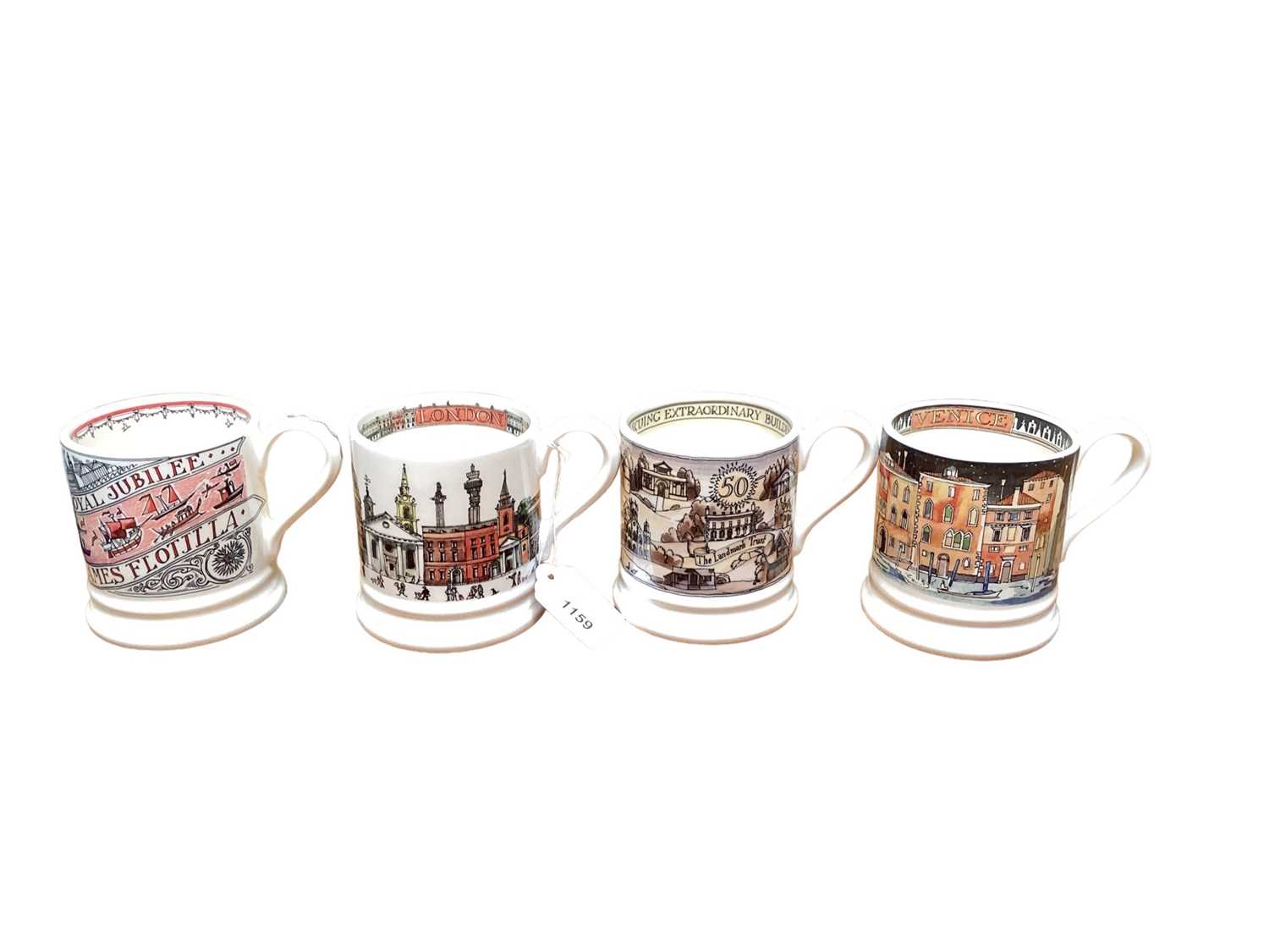 Lot 1159 - Collection of Emma Bridgewater mugs themed