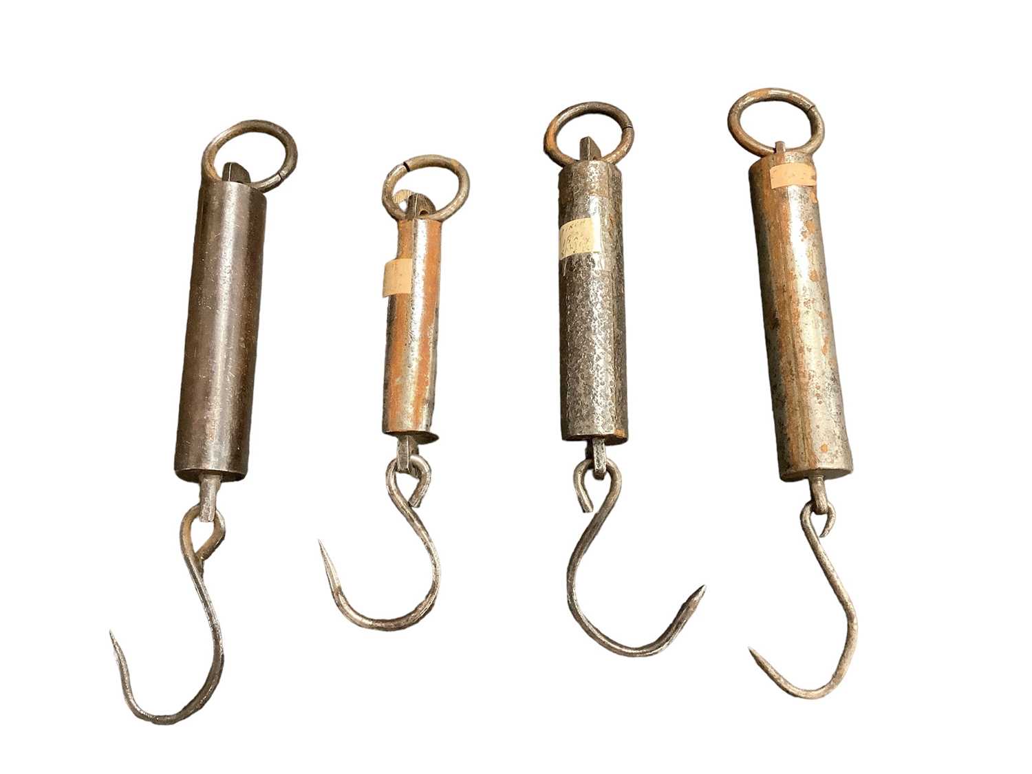 Lot 2553 - Four Salter spring balance scales, all