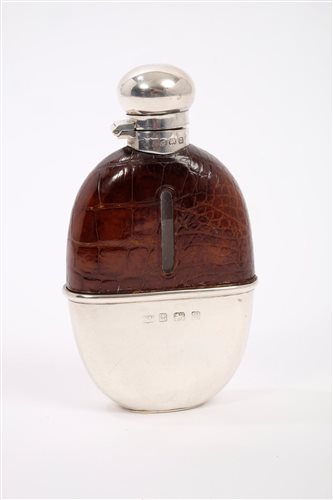 Lot 239 - Early George V Silverer mounted glass spirit