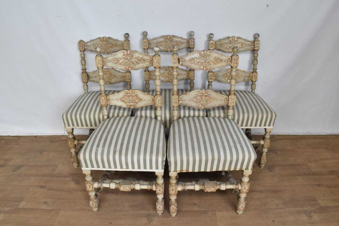 Lot 1247 - Set of five antique Continental cream