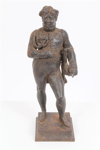 Lot 631 - Early 19th century cast iron figure of The
