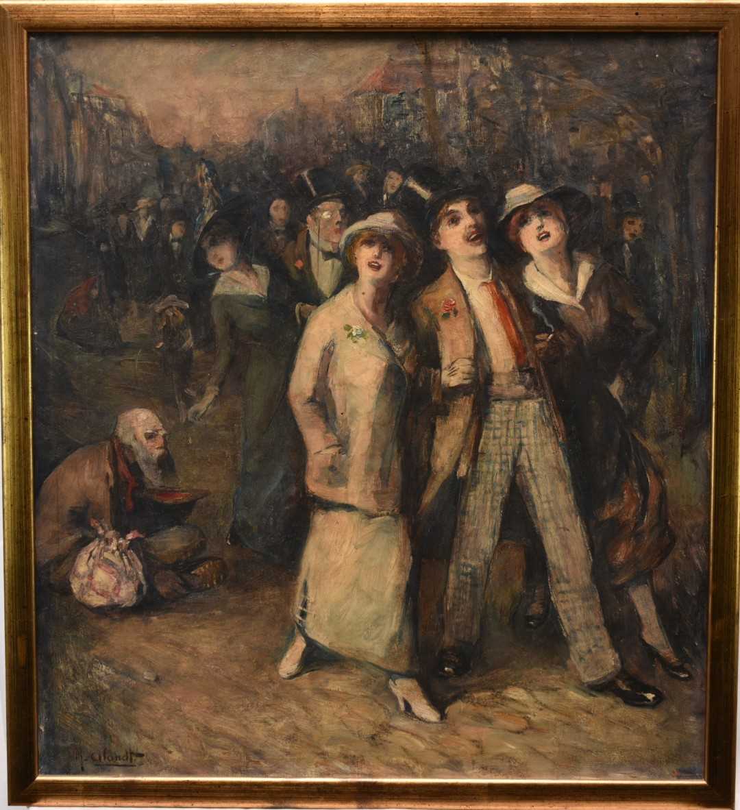 Lot 1175 - Max Alexander Alandt (1875-1930) oil on