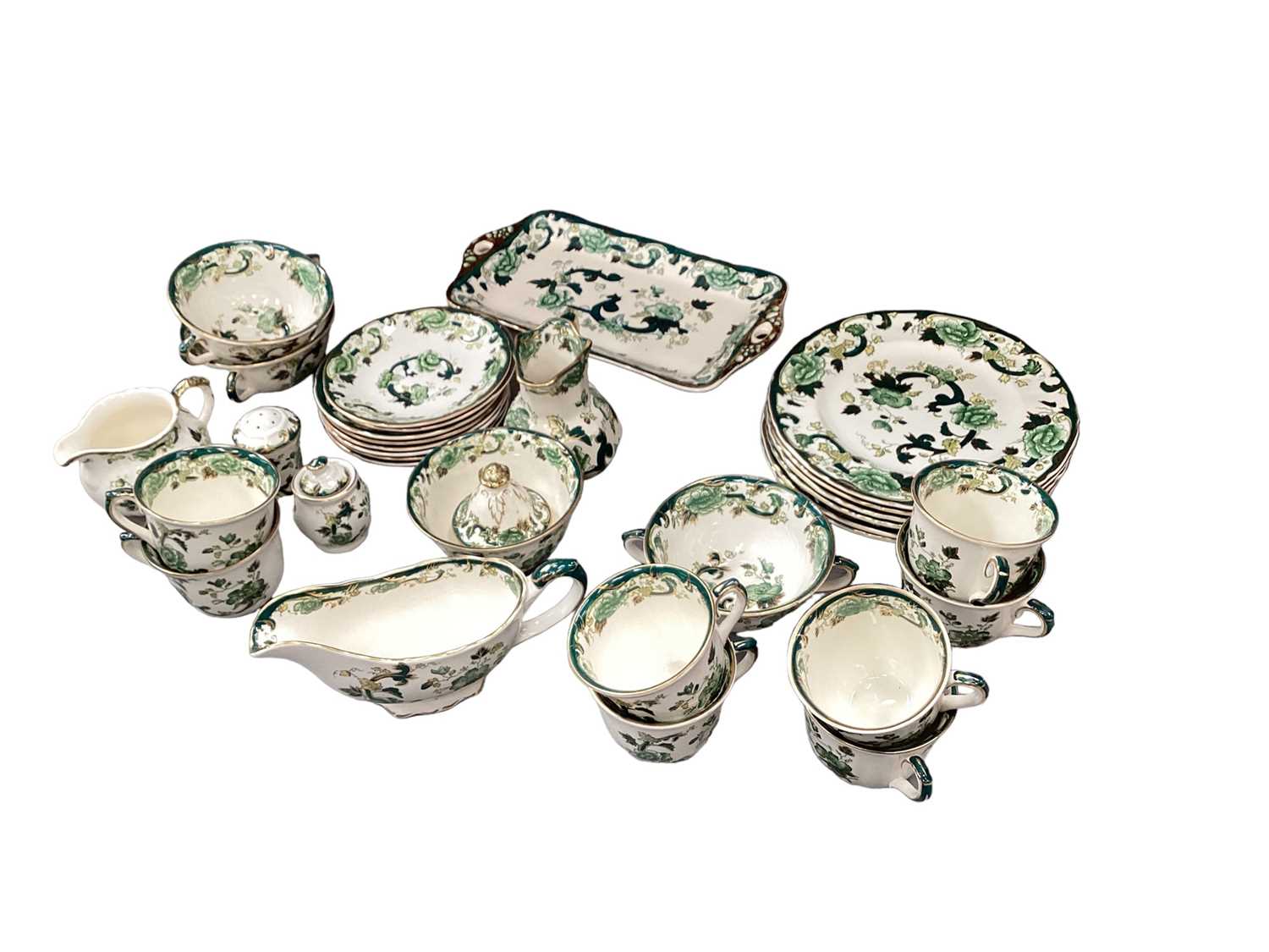 Lot 1283 - Collection of Masons chartreuse pattern
