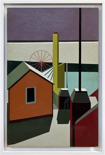Lot 1323 - Ron Sims (b. 1944), oil on board - Southend