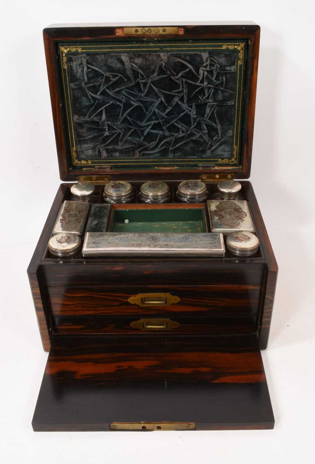Lot 624 - Mid-19th century coromandel dressing table