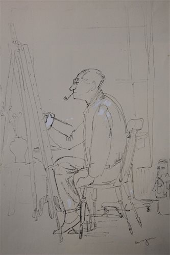 Lot 1241 - *Glyn Morgan (1926 - 2015), pen and ink