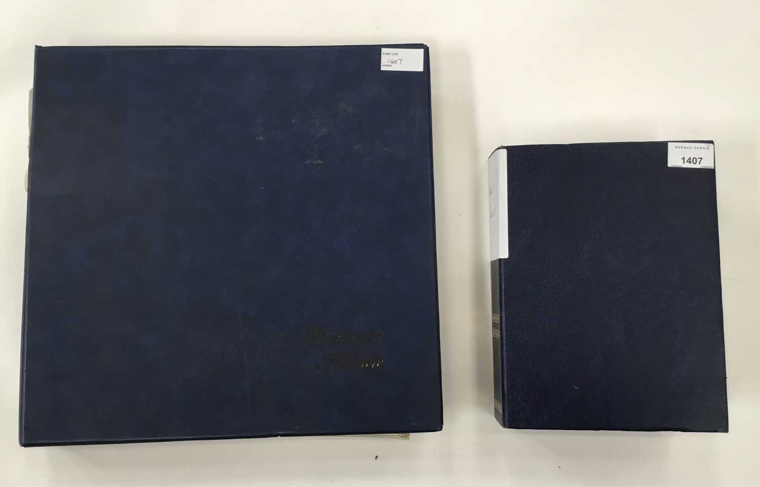 Lot 1407 - Postcards in two albums including military,