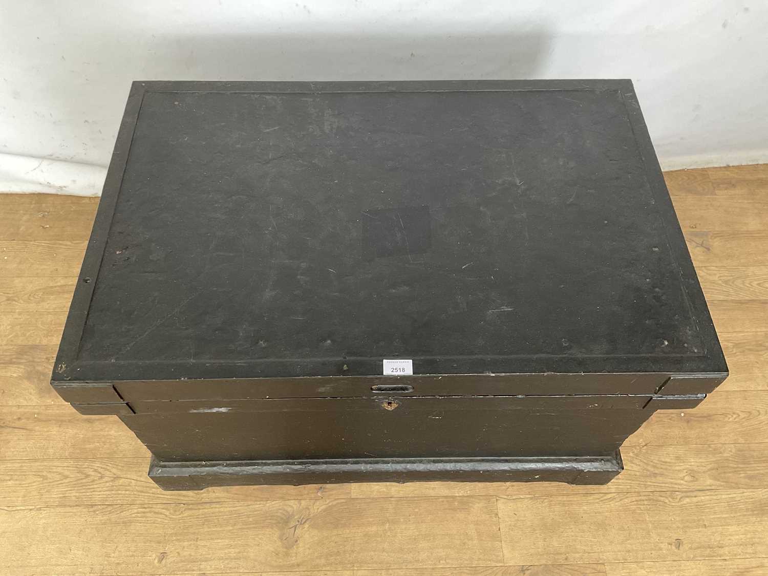 Lot 2518 - Large antique tool chest with a fine