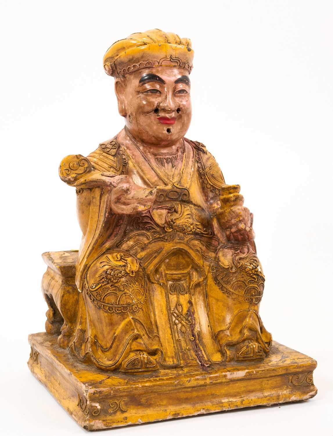 Lot 835 - 18th / 19th century Chinese seated deity