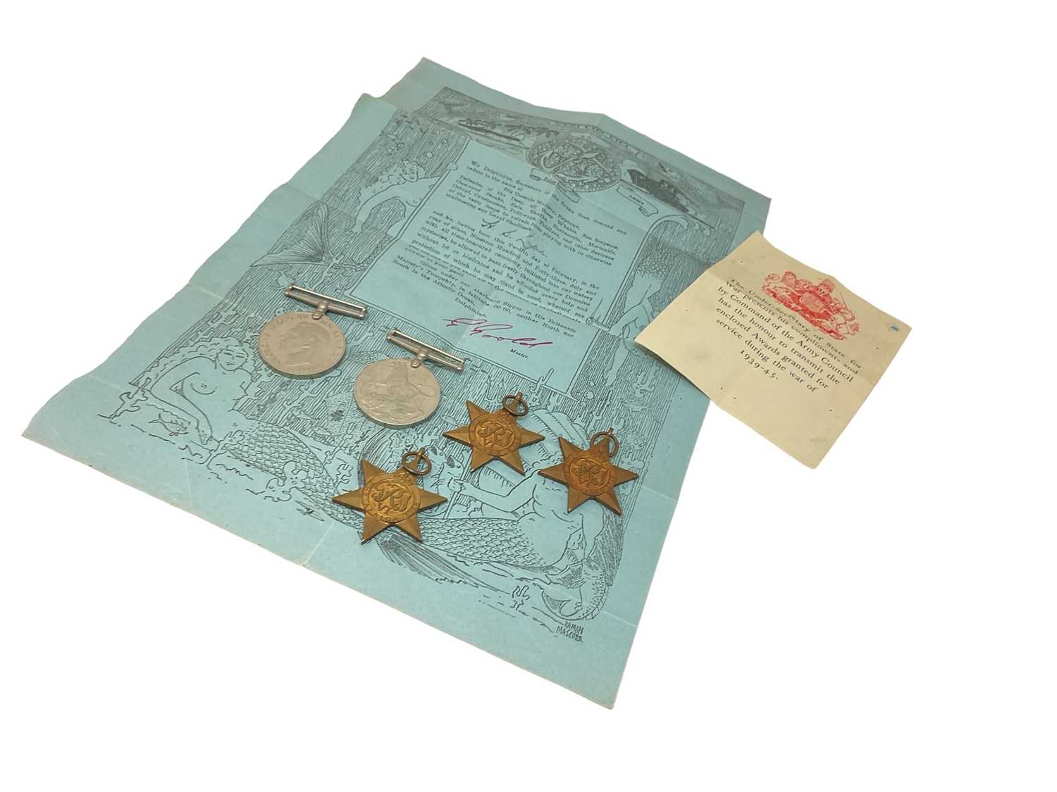 Lot 712 - Second World War medal group comprising 1939