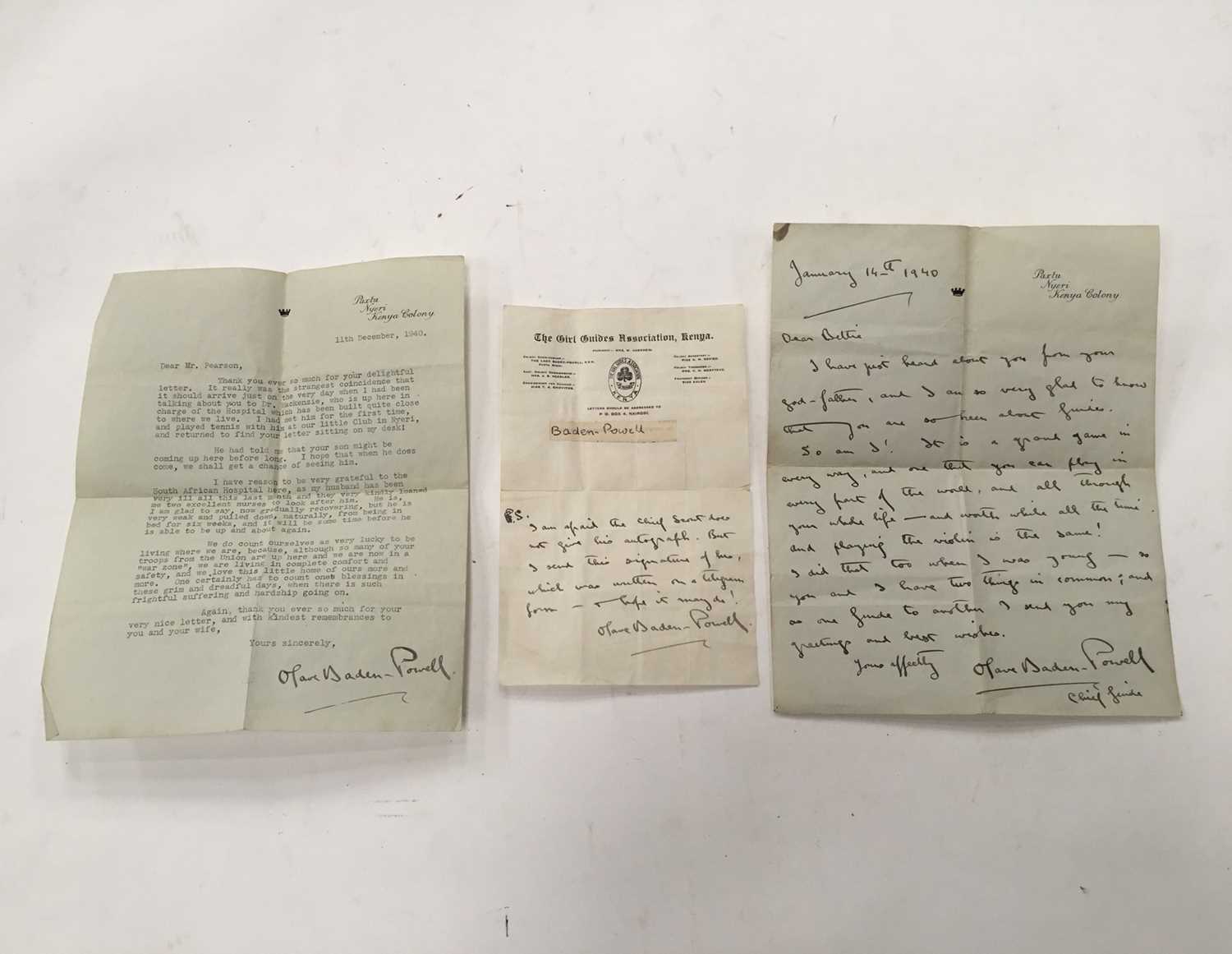 Lot 1472 - Scouting / girl guide interest: three