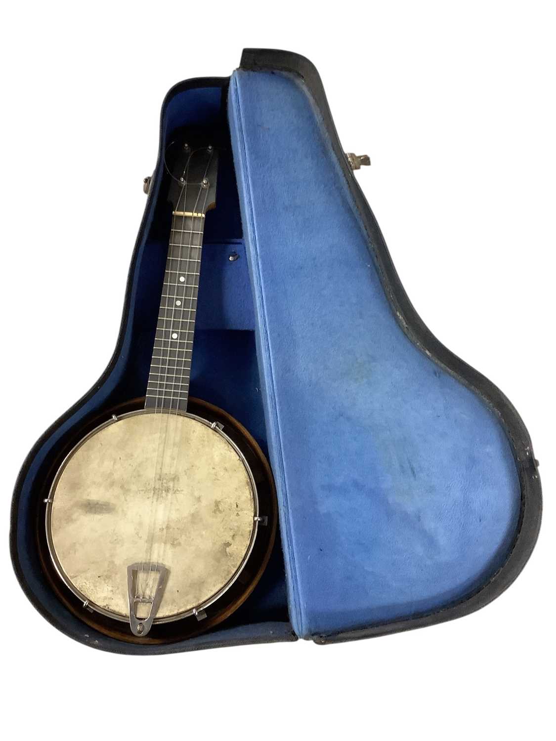 Lot 2222 - Antique banjo in case