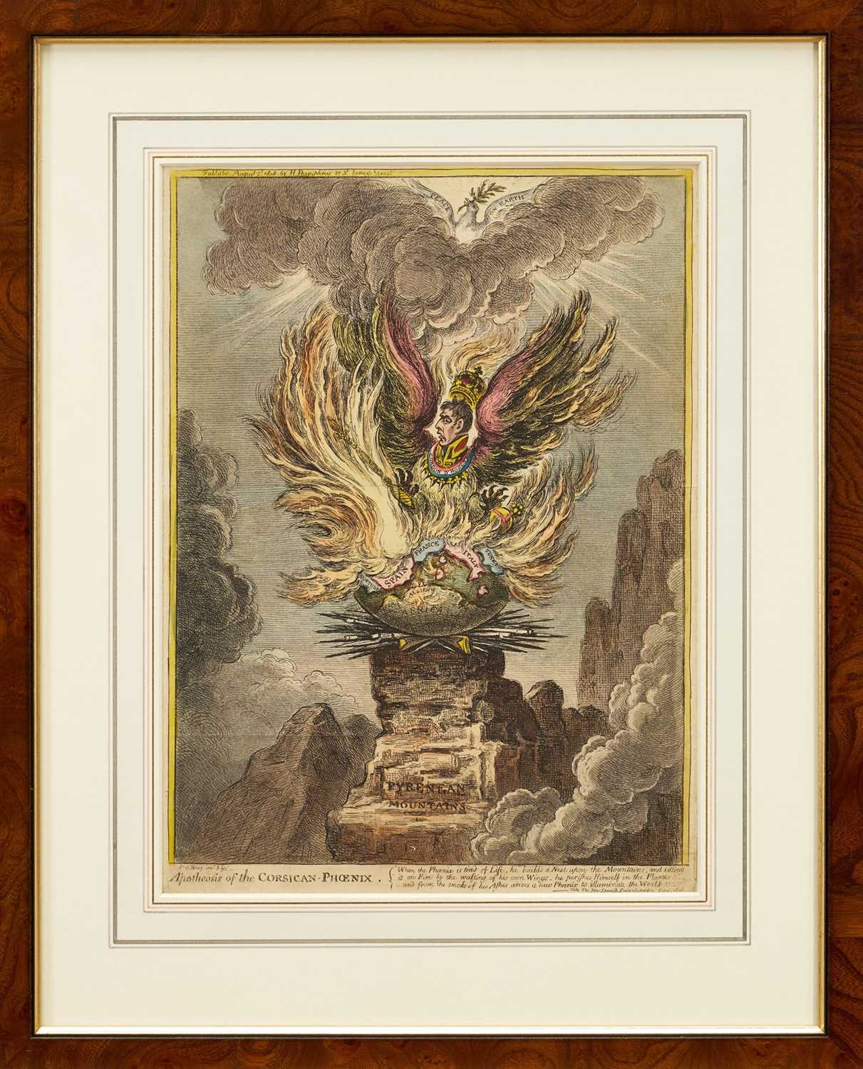 Lot 1242 - James Gillray (1756-1815) hand coloured