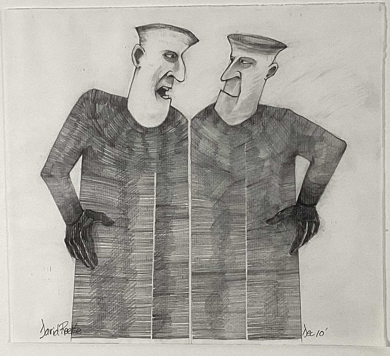Lot 238 - David Reekie (b. 1947) pencil, Two Figures