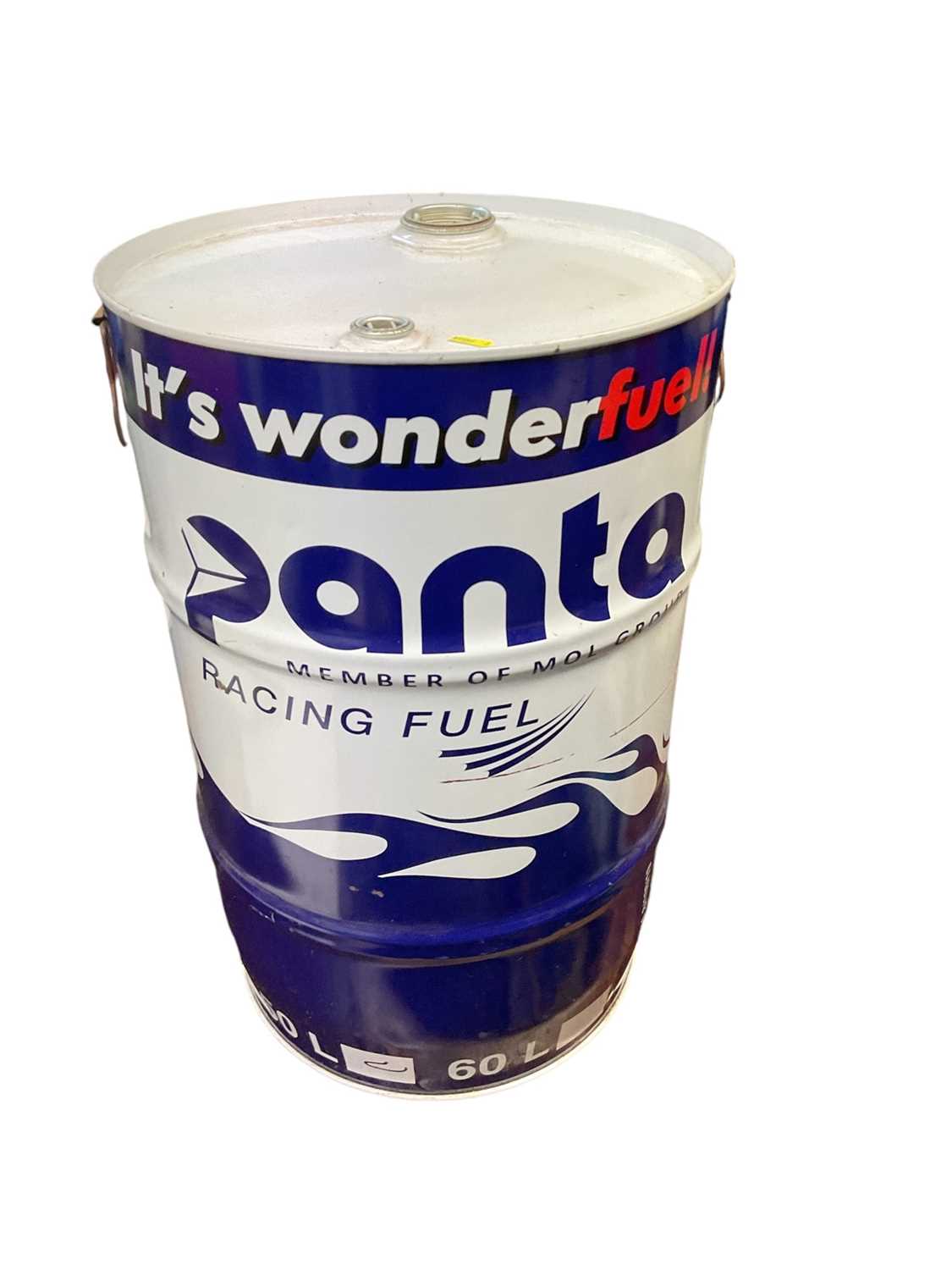 Lot 134 - Panta Racing fuel drum (empty), 60cm in