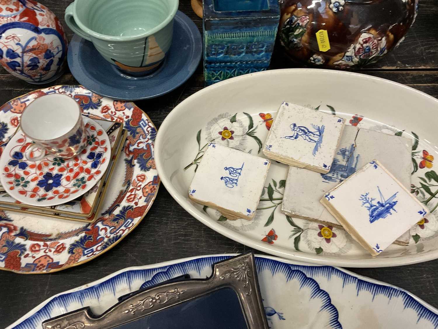 Lot 153 - Bargeware teapot, stonewarec and other