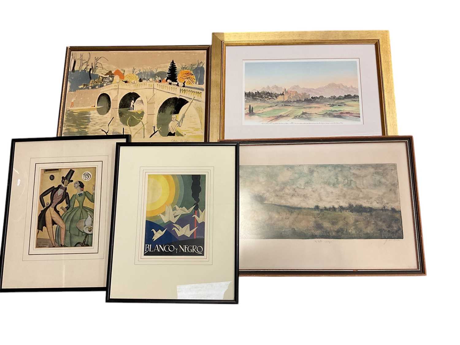 Lot 634 - Group of framed prints, including Penny