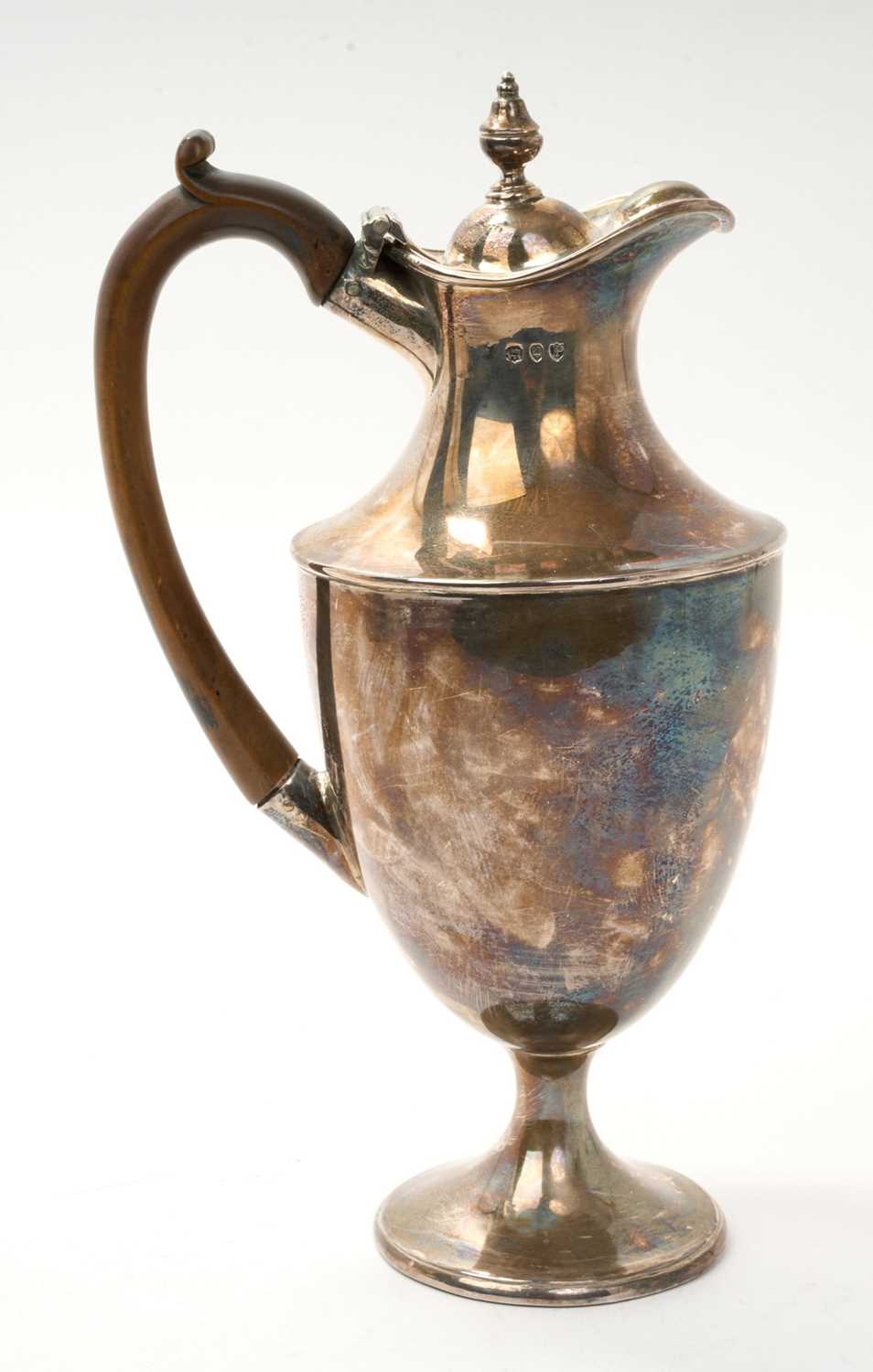 Lot 307 - Victorian silver hot water pot
