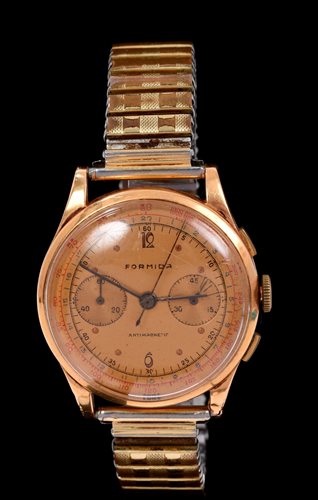 Lot 881 - 1950s gentlemen's gold (18ct) Formida