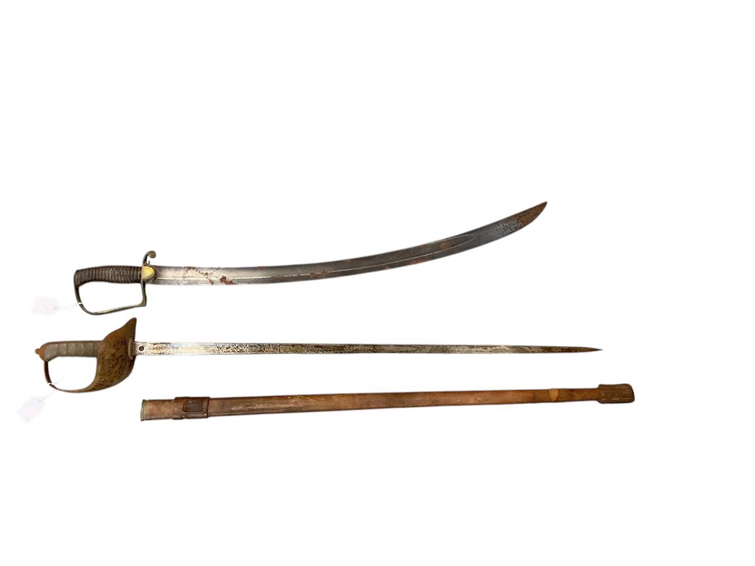 Lot 983 - 19th century British sabre possibly mountain