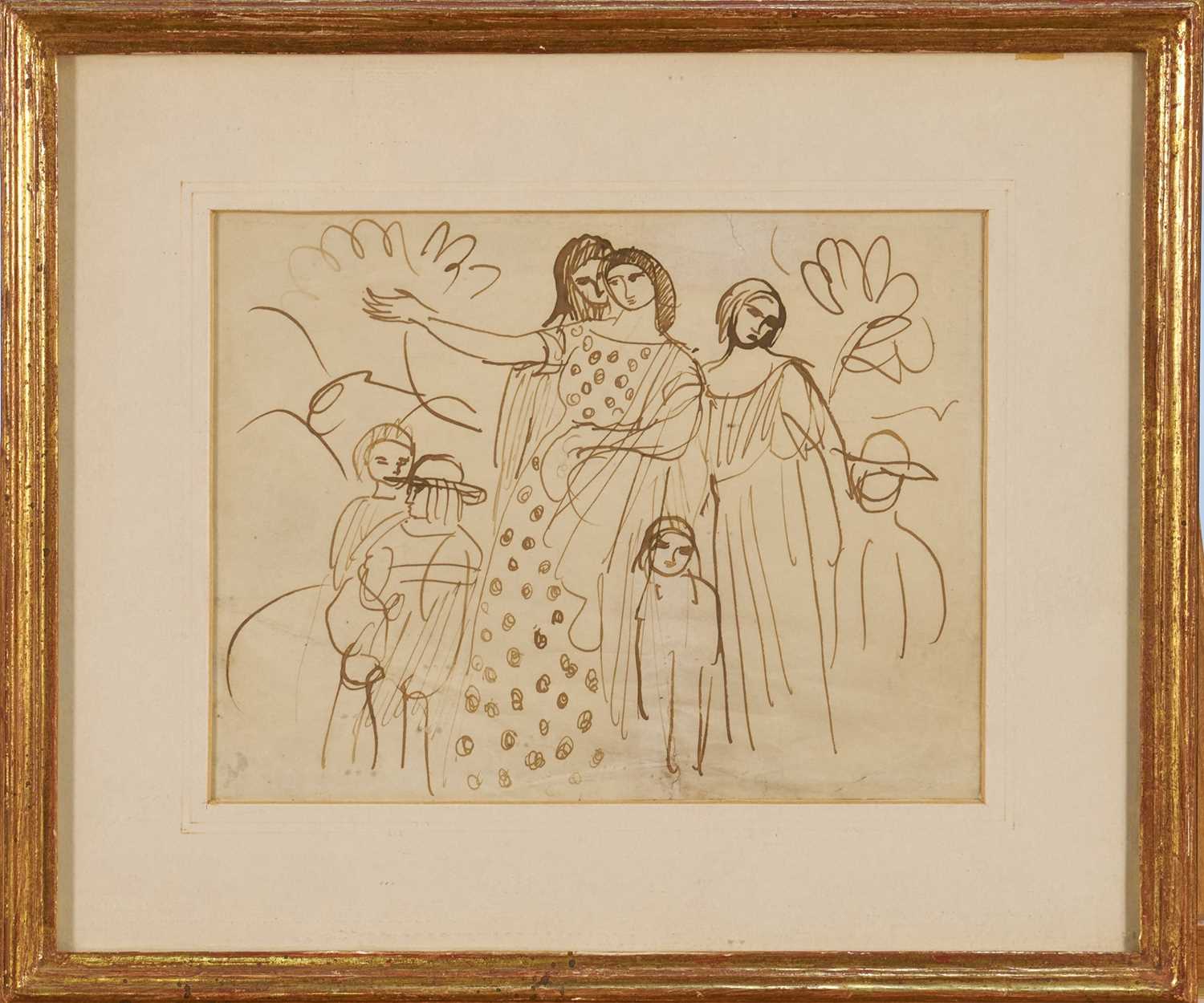 Lot 1359 - *Augustus John (1878-1961) pen and ink