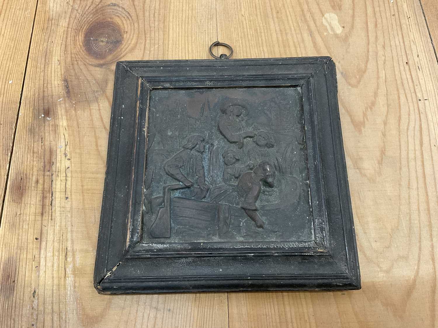 Lot 135 - 19th century Continental copper embossed