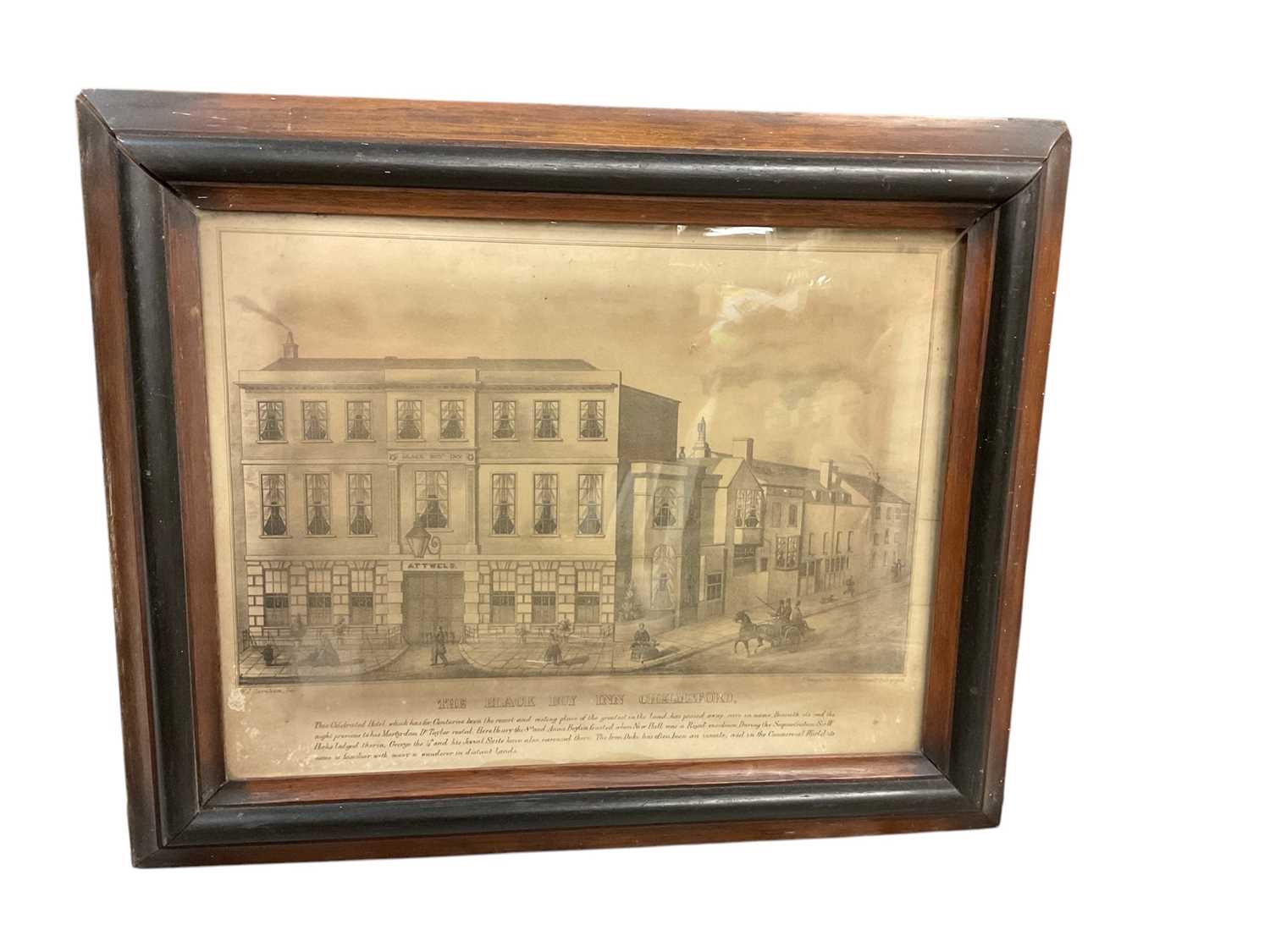 Lot 292 - 19th century print of The Black Boy Inn,