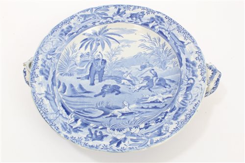 Lot 270 - Early 19th century Spode blue and white hot