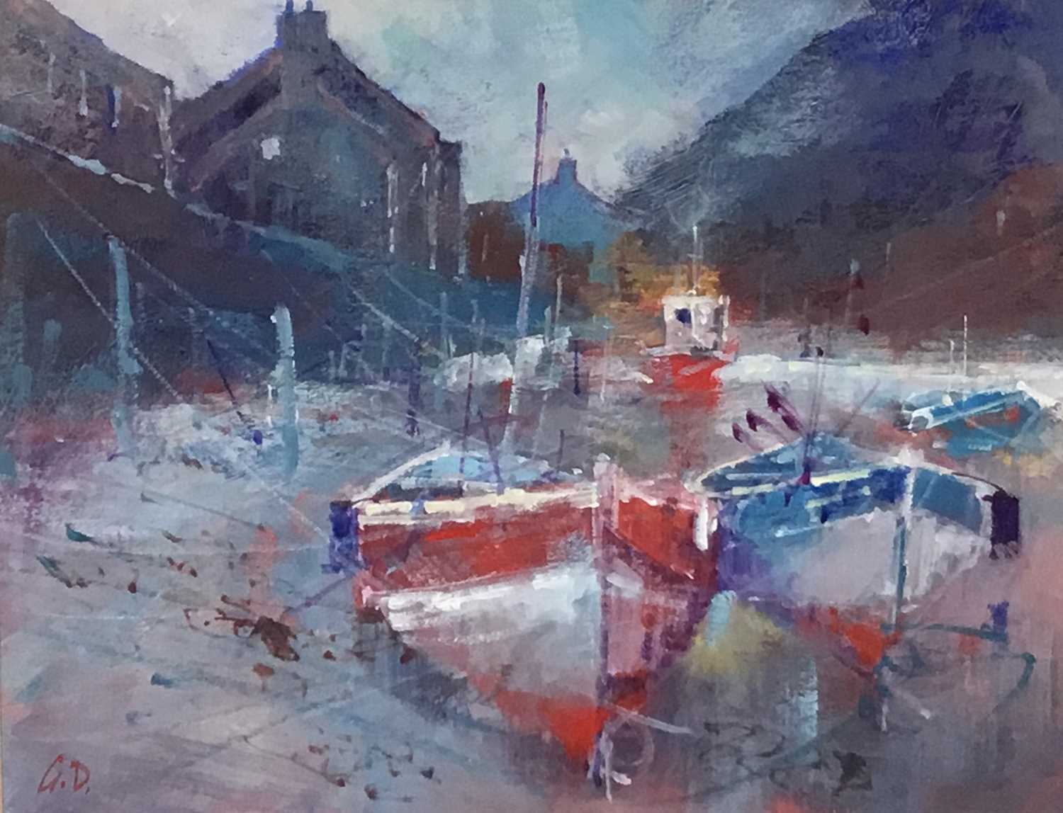 Lot 31 - Graham Duckmanton (b.1946) oil on paper - Low