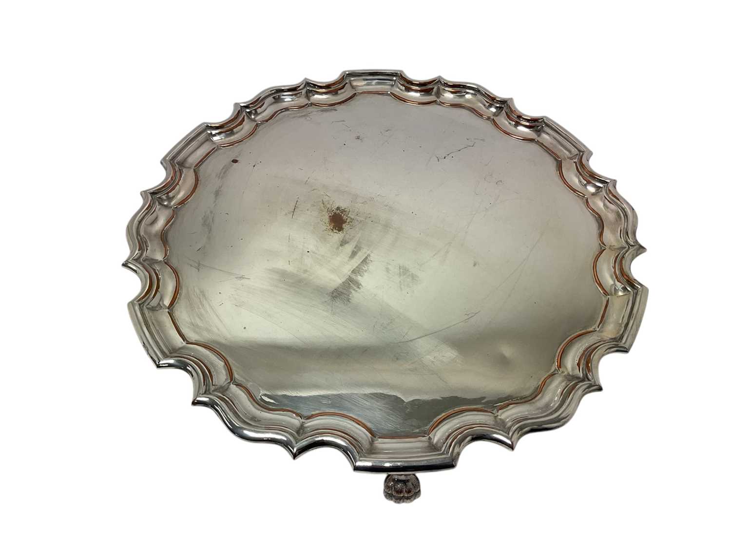 Lot 340 - Very large George II style silver on copper