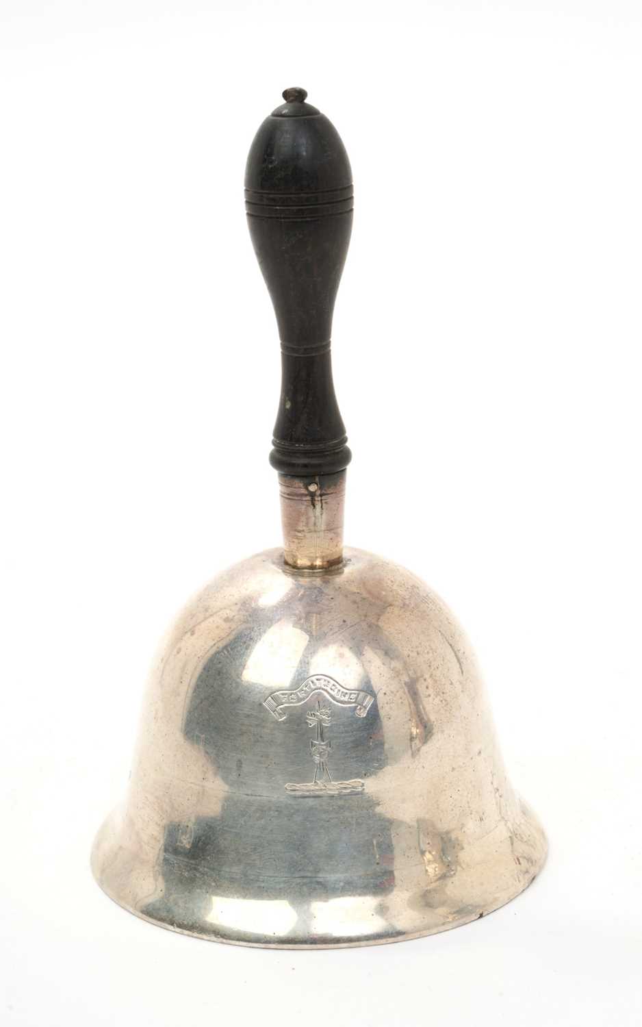 Lot 264 - Victorian silver table bell