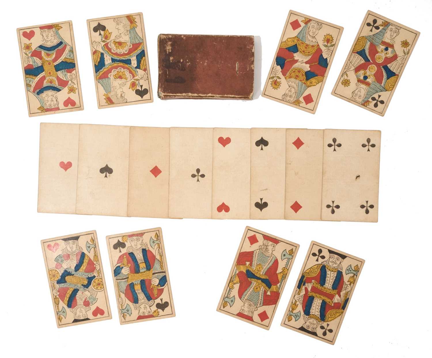 Lot 1058 - Complete deck of 19th century 52 Russian