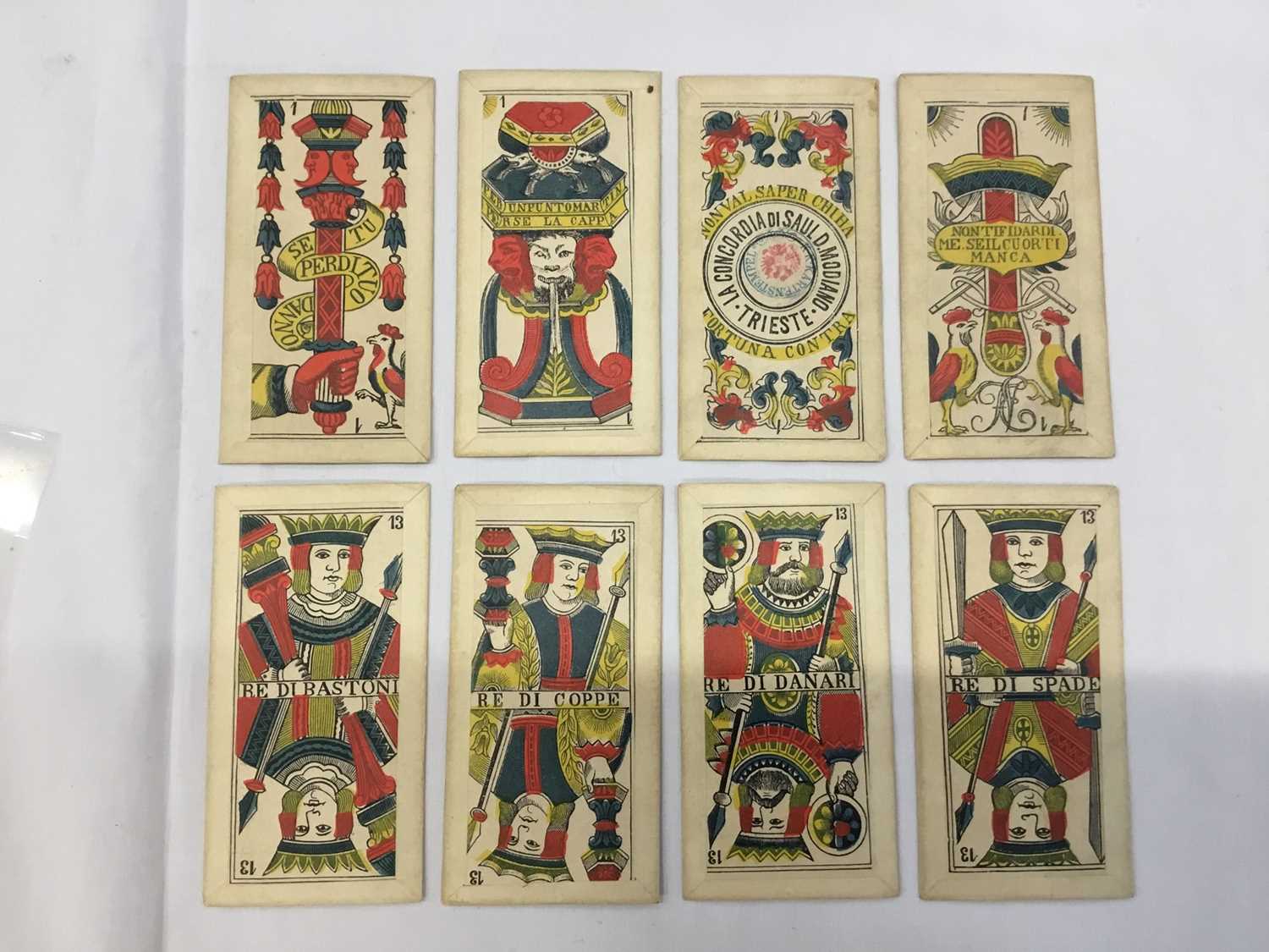 Lot 1059 - Complete deck of 52 Triestine pattern