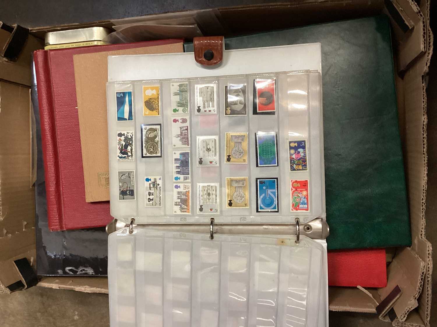 Lot 291 - Postal history in album, stamp albums and