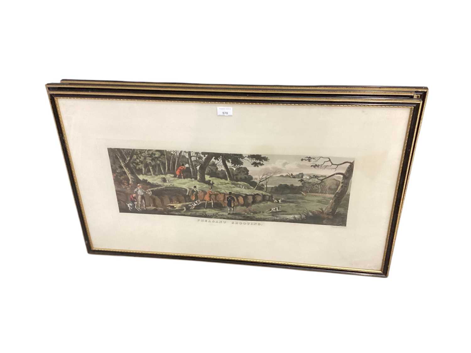 Lot 570 - Three large hunting prints - Partridge
