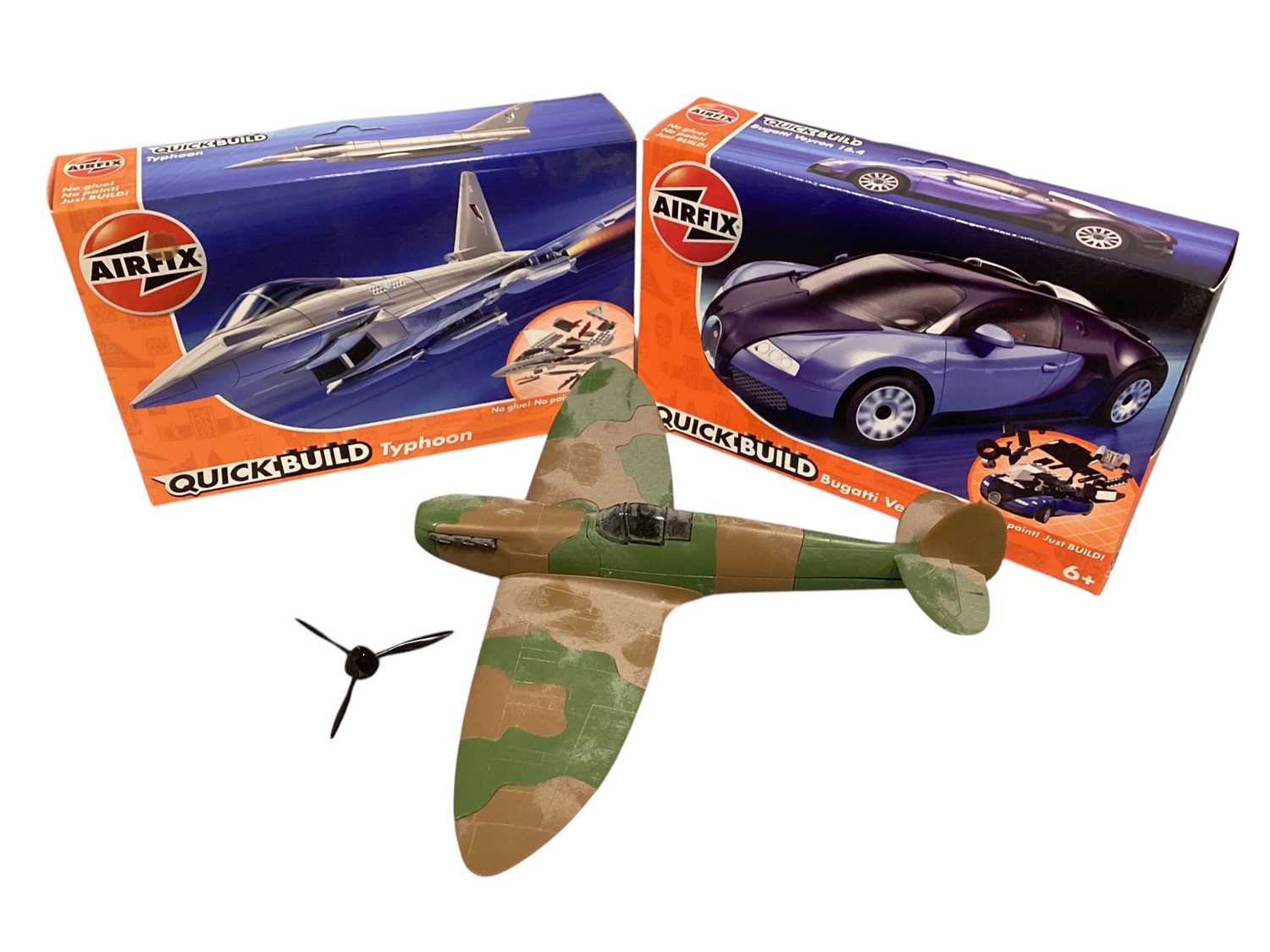 Lot 1871 - Airfix Quick Build Typhoon & Bugatti Veyron,