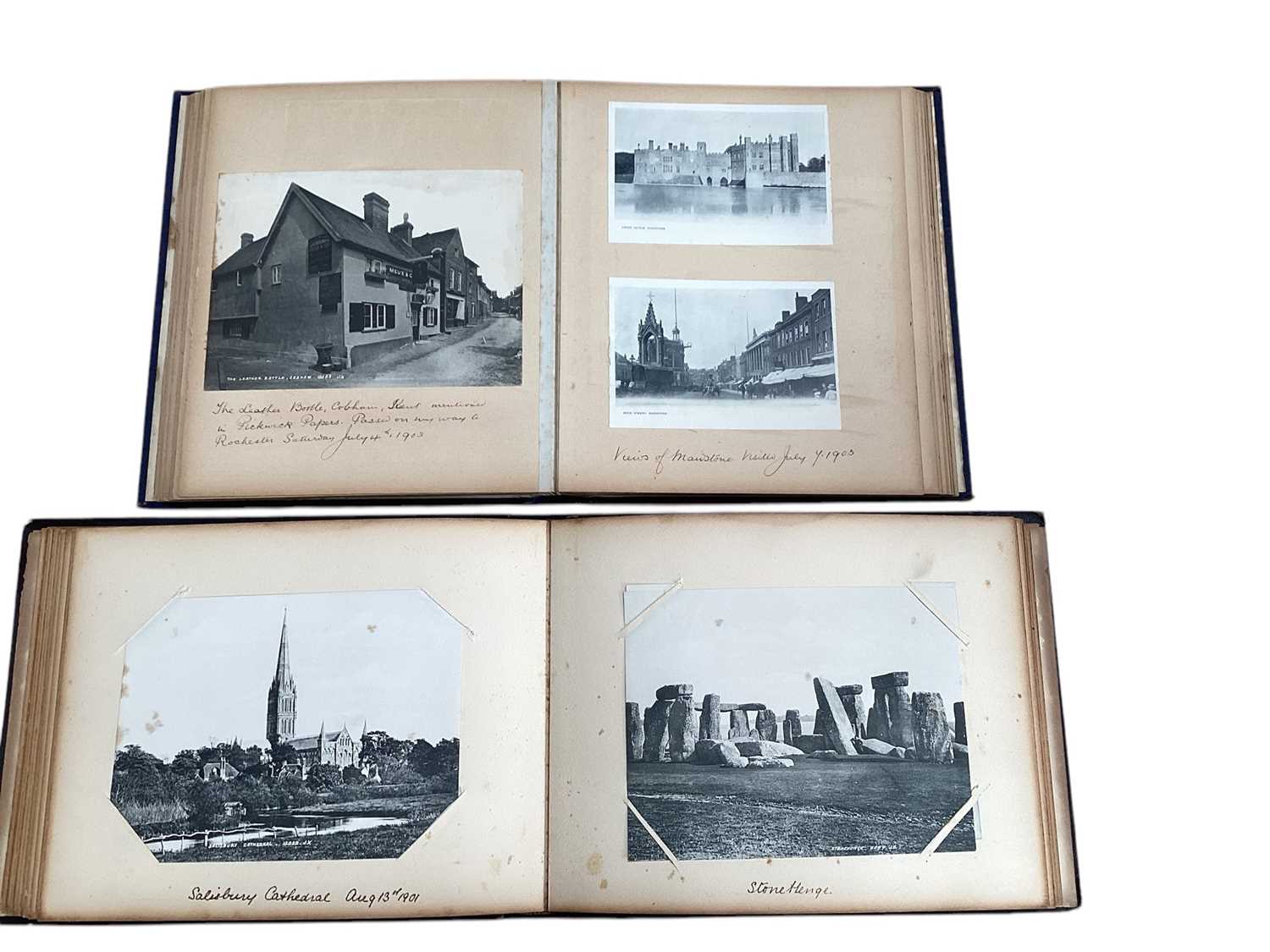 Lot 1414 - Victorian / Edwardian scrap book containing